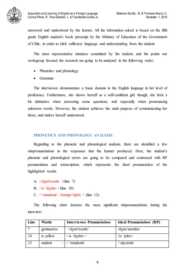 Language learner profile . | PDF