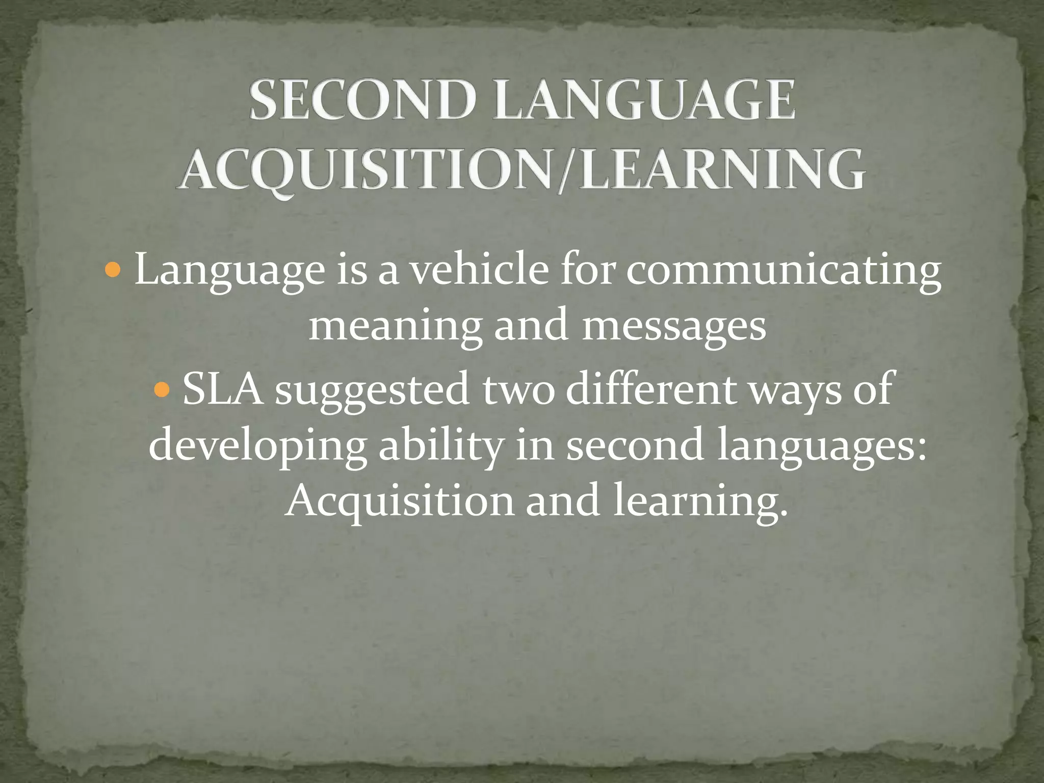 Language learning | PPTX