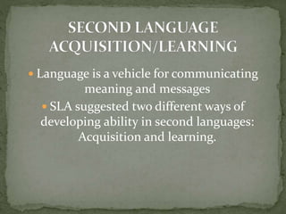 Language learning | PPTX