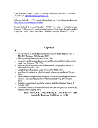 Language learning difficulty or a disability | PDF