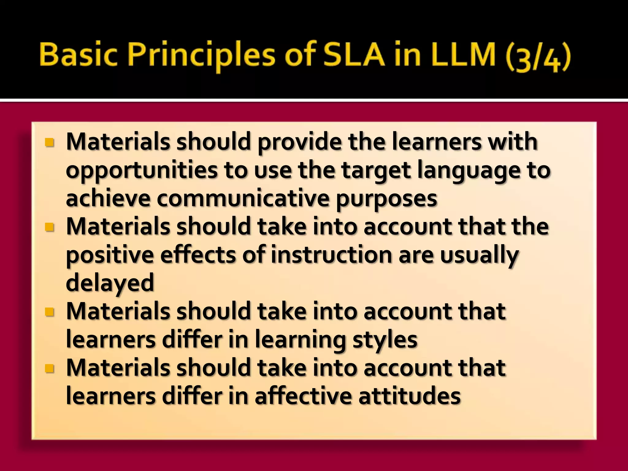 Language learning materials development | PPTX