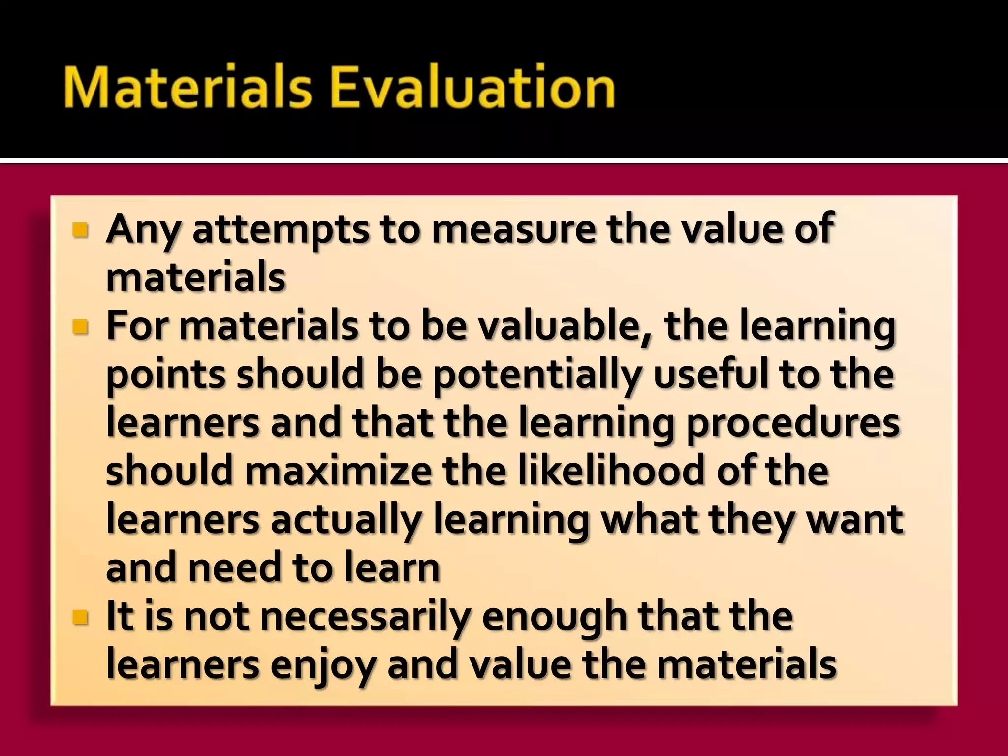 Language learning materials development | PPTX