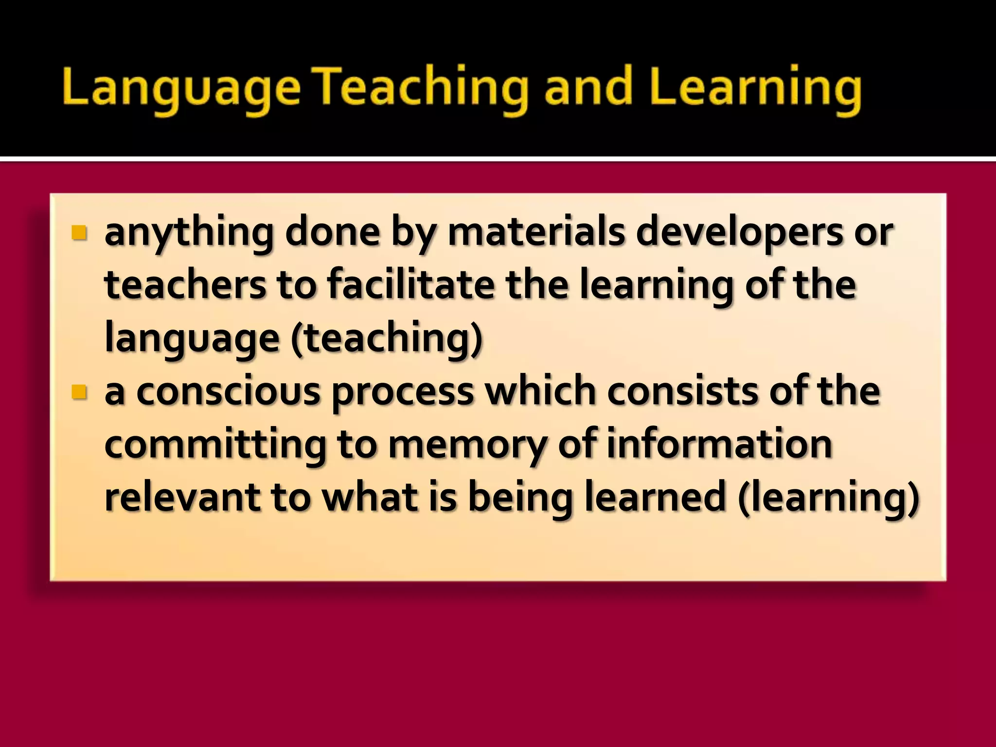 Language learning materials development | PPTX
