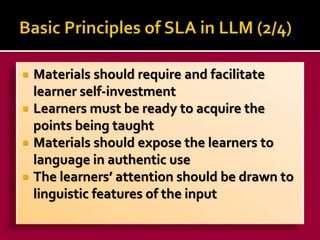 Language learning materials development | PPTX