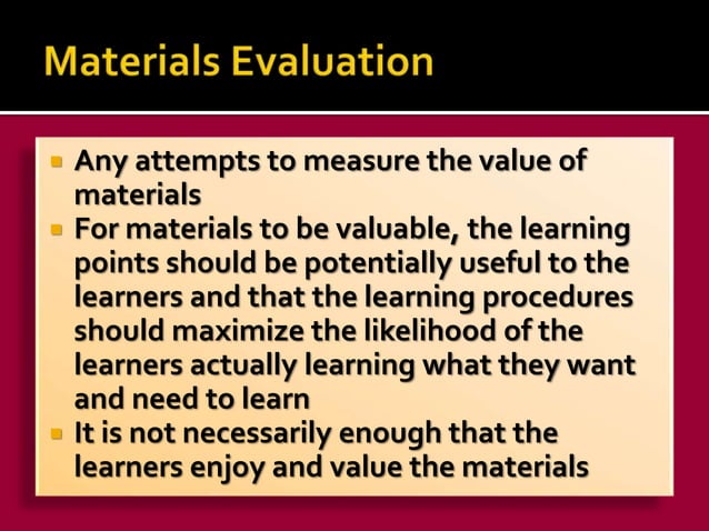 Language learning materials development | PPTX