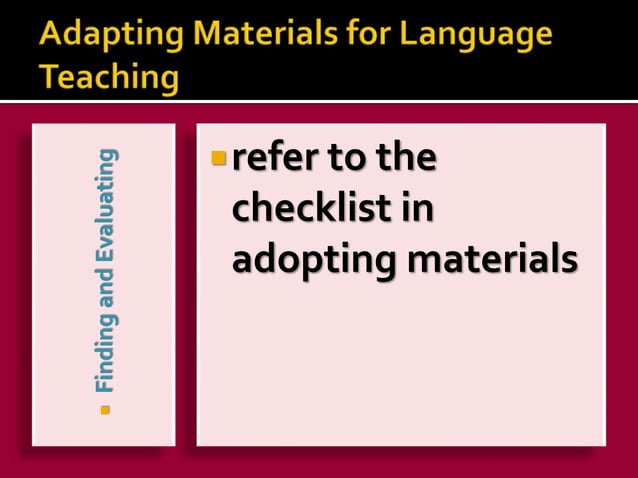 Language learning materials development Language learning materials development