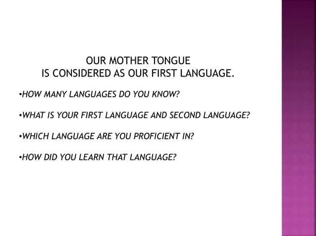 Language learning ppt | PPTX | Education