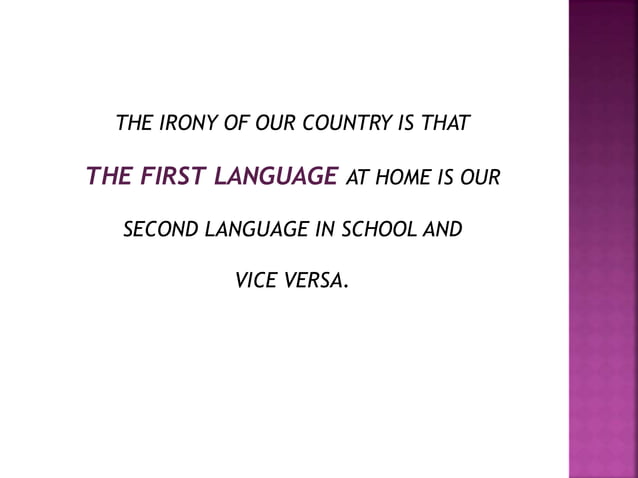 Language learning ppt | PPTX | Education