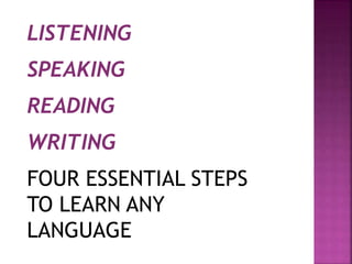 Language learning ppt | PPTX
