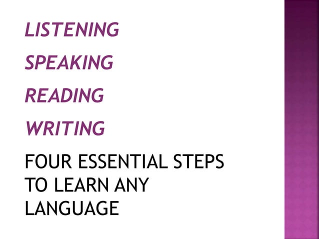 Language learning ppt | PPTX | Education