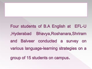 Language learning strategies | PPT