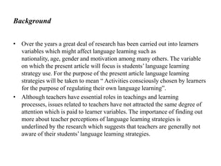 Language Learning Strategies | PPTX