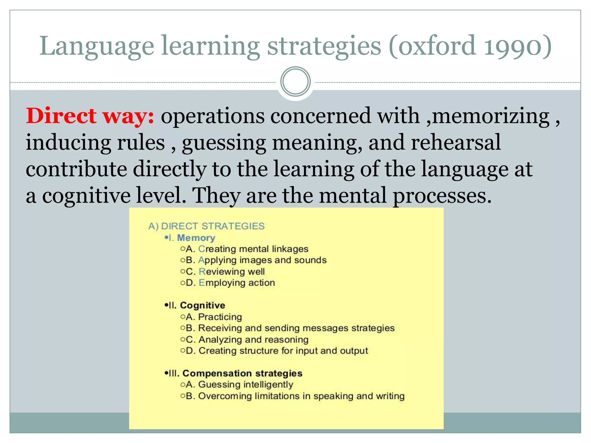 Language learning strategies | PPTX