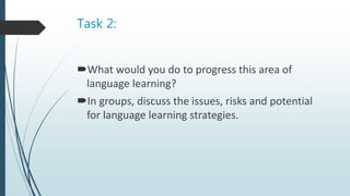 Language learning strategies | PPTX