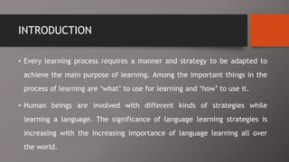 Language learning strategies | PPTX