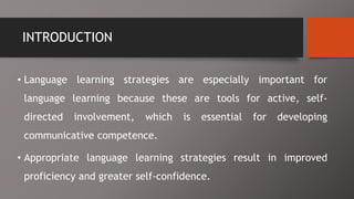 Language learning strategies | PPTX