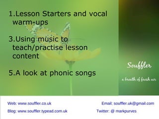 Language lessons with a sing | PPT