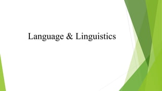 Language,amplitude & linguistics | PPT