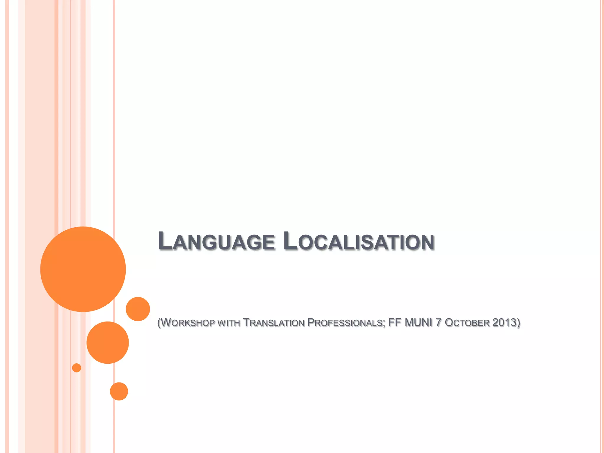 Language Localisation | PPT