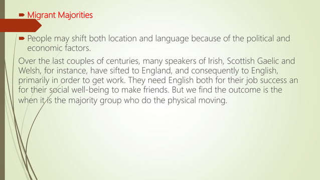 Language maintenance and Shift. | PPTX | Education