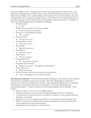 Language matrix Larsson | DOC