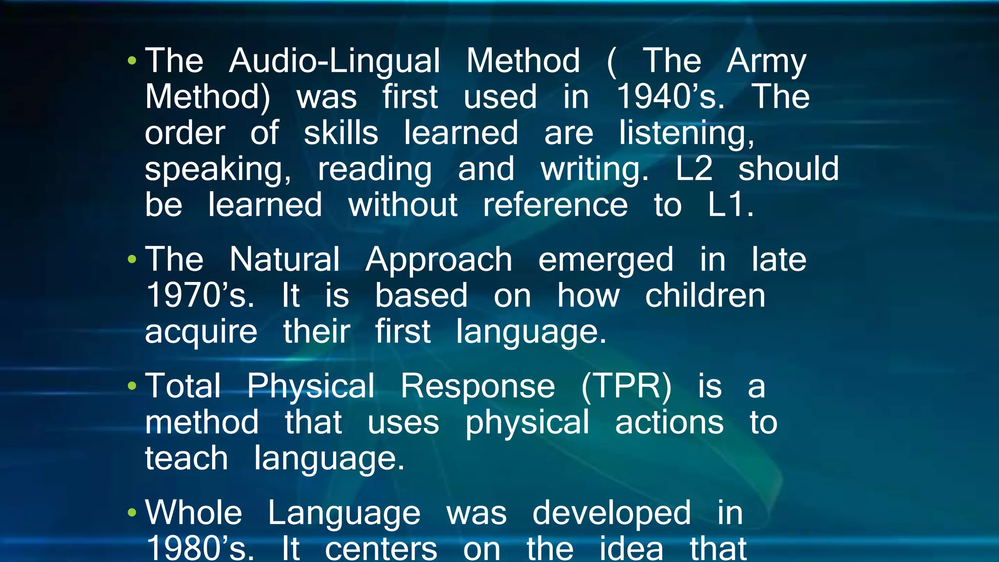 Language methodologies | PPT