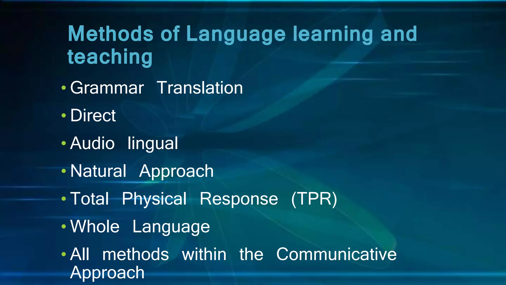 Language methodologies | PPT
