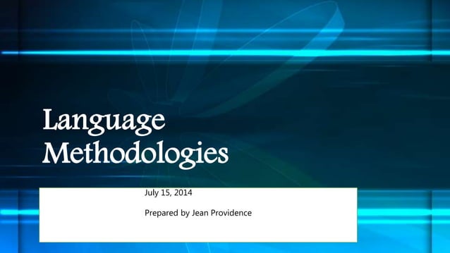 Language methodologies | PPT
