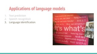 Language modelling and its use cases | PDF