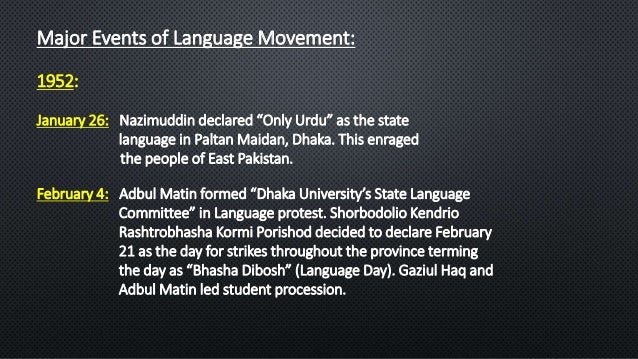 Language movement