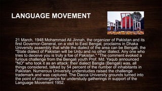 Language movement of bangladesh and Six point Program | PPTX