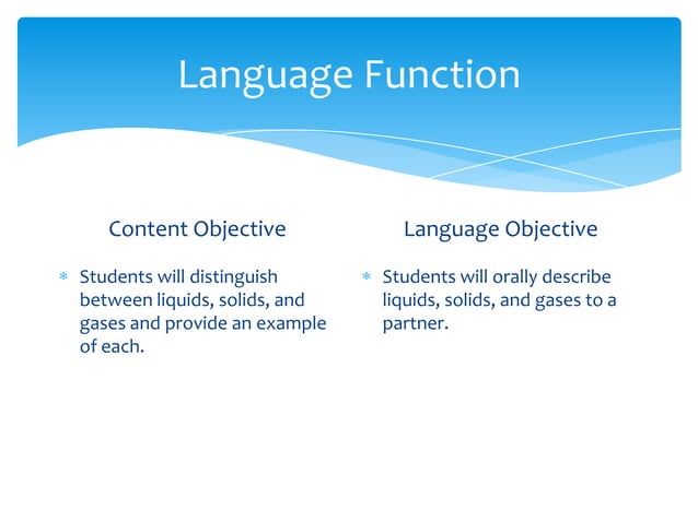 Language Objectives | PPT