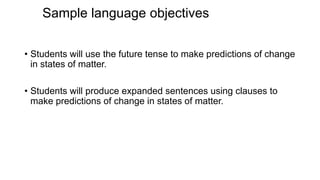 MNPS WIDA Language objectives | PPTX