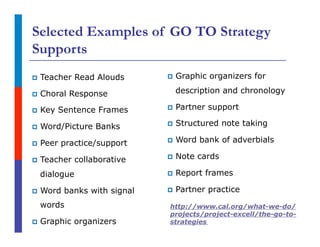 Language Objectives for Elementary ELLs Handouts | PPT