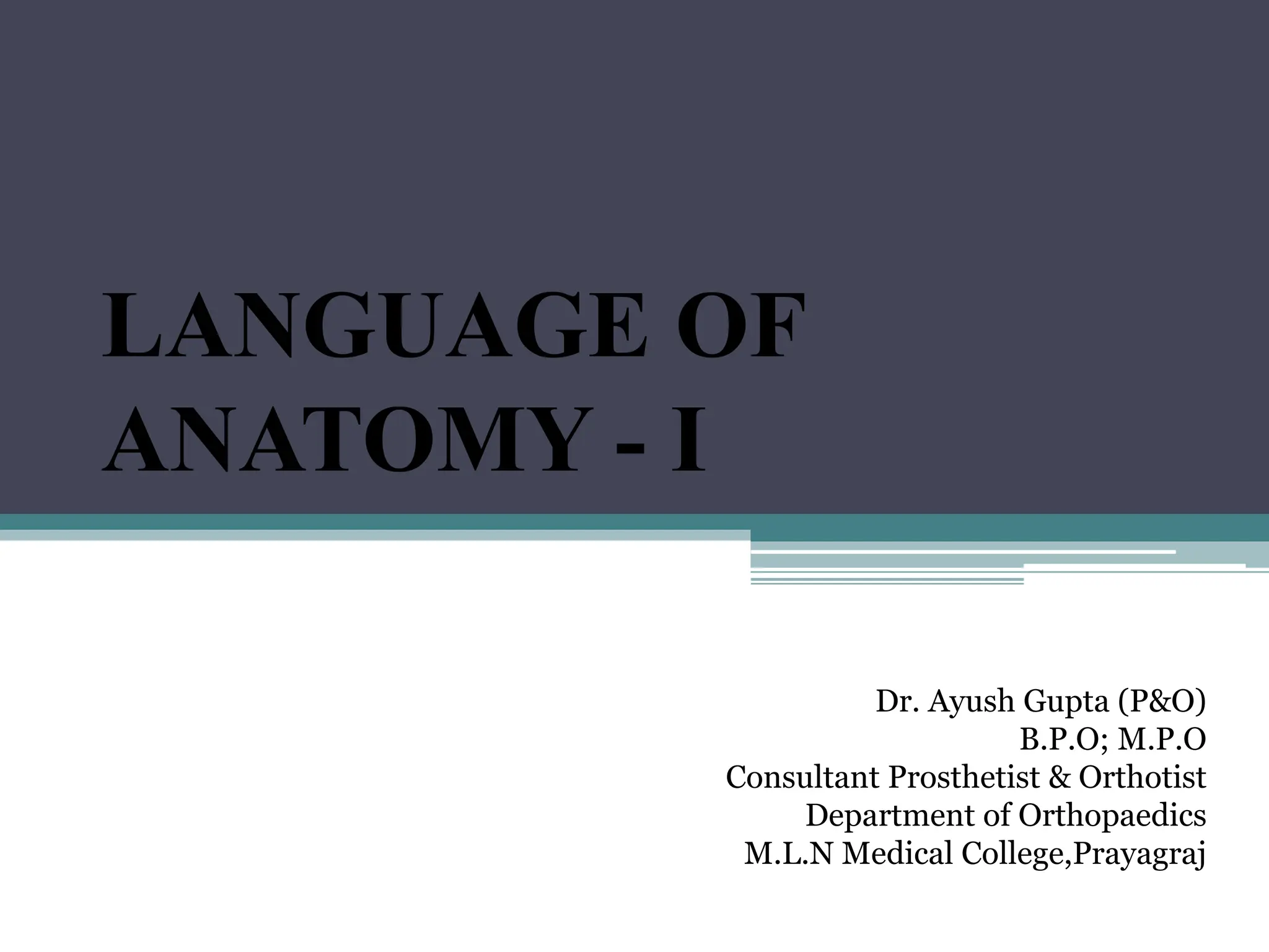 Basics of Anatomy- Language of Anatomy.pptx