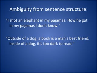Language of Arguments | PPT