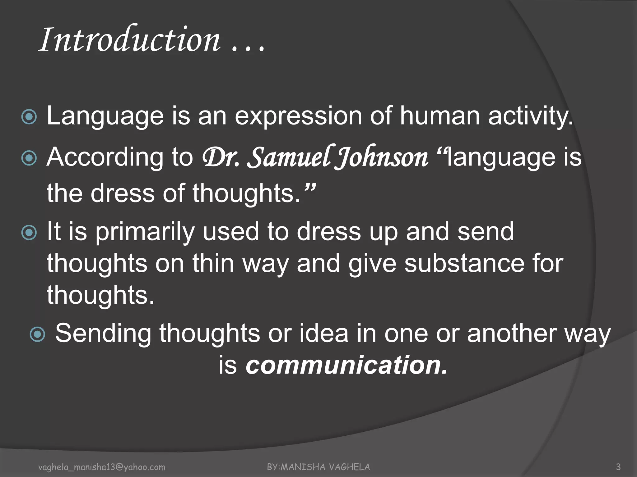 Language of communication | PPSX