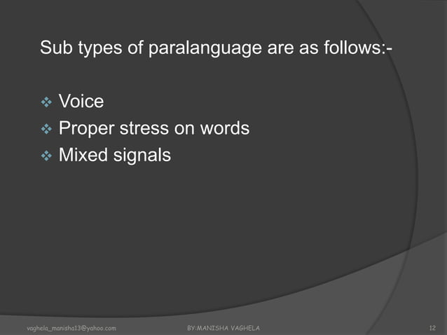 Language of communication | PPSX | Business and Finance