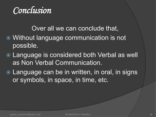 Language of communication | PPSX