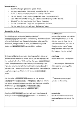 Language of film_review | PDF | Movies | Entertainment