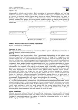 Language of instruction and its impact on quality of education in ...
