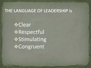 Language Of Leadership | PPTX