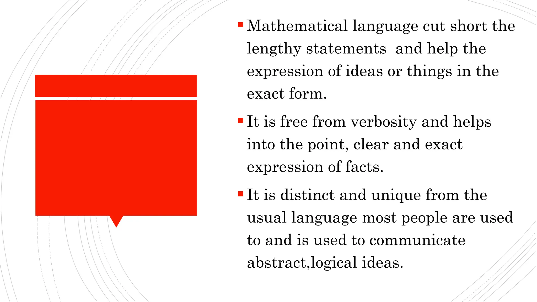 language of mathematics- nature and meaning pptx | PPTX