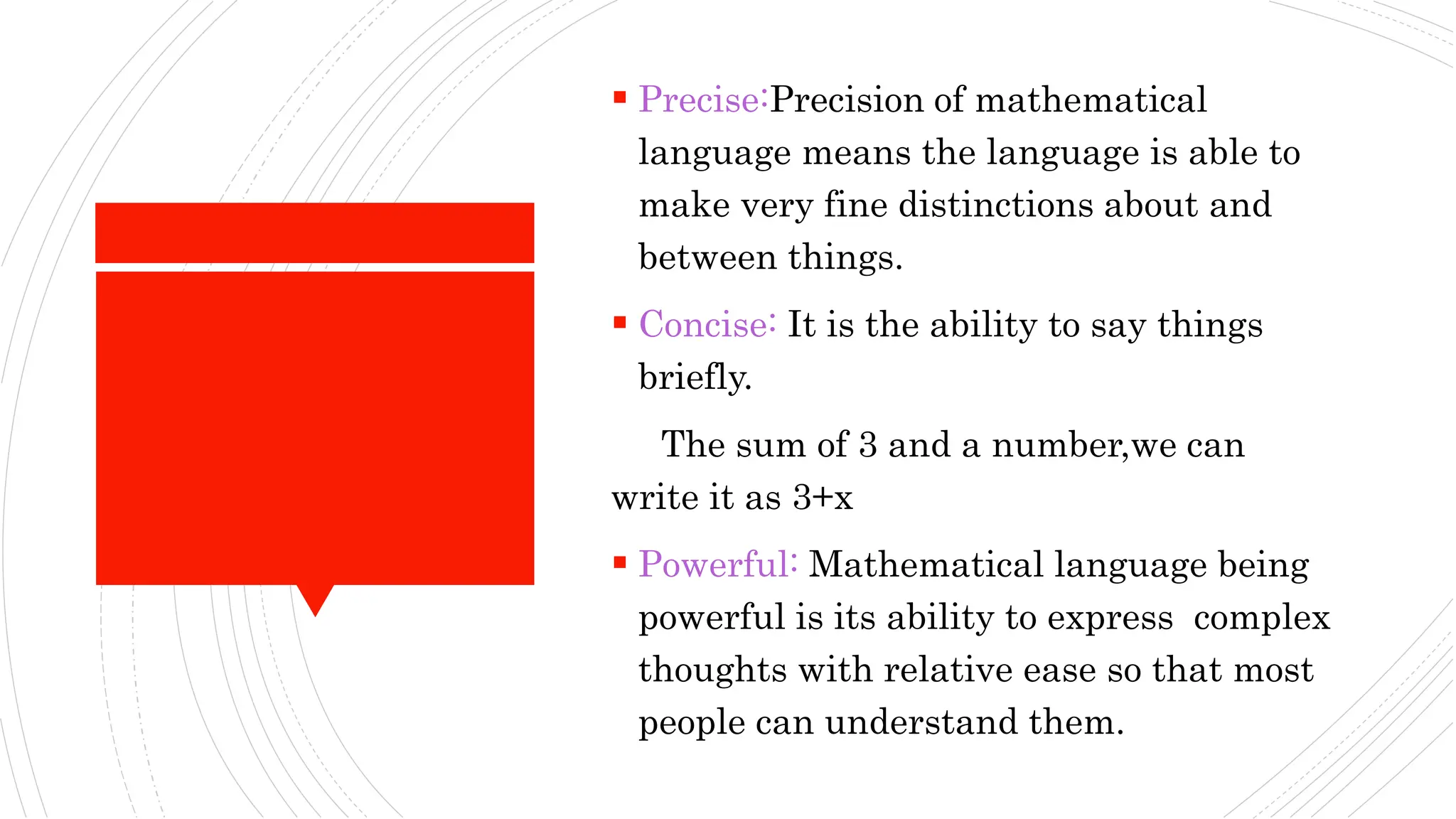 language of mathematics- nature and meaning pptx | PPTX