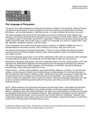 Language of persuasion | PDF