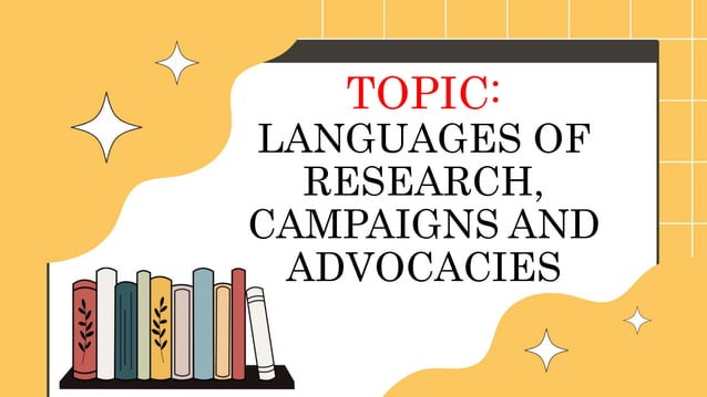 Language of Research, Campaigns and Advocacy.pptx | Advertising ...