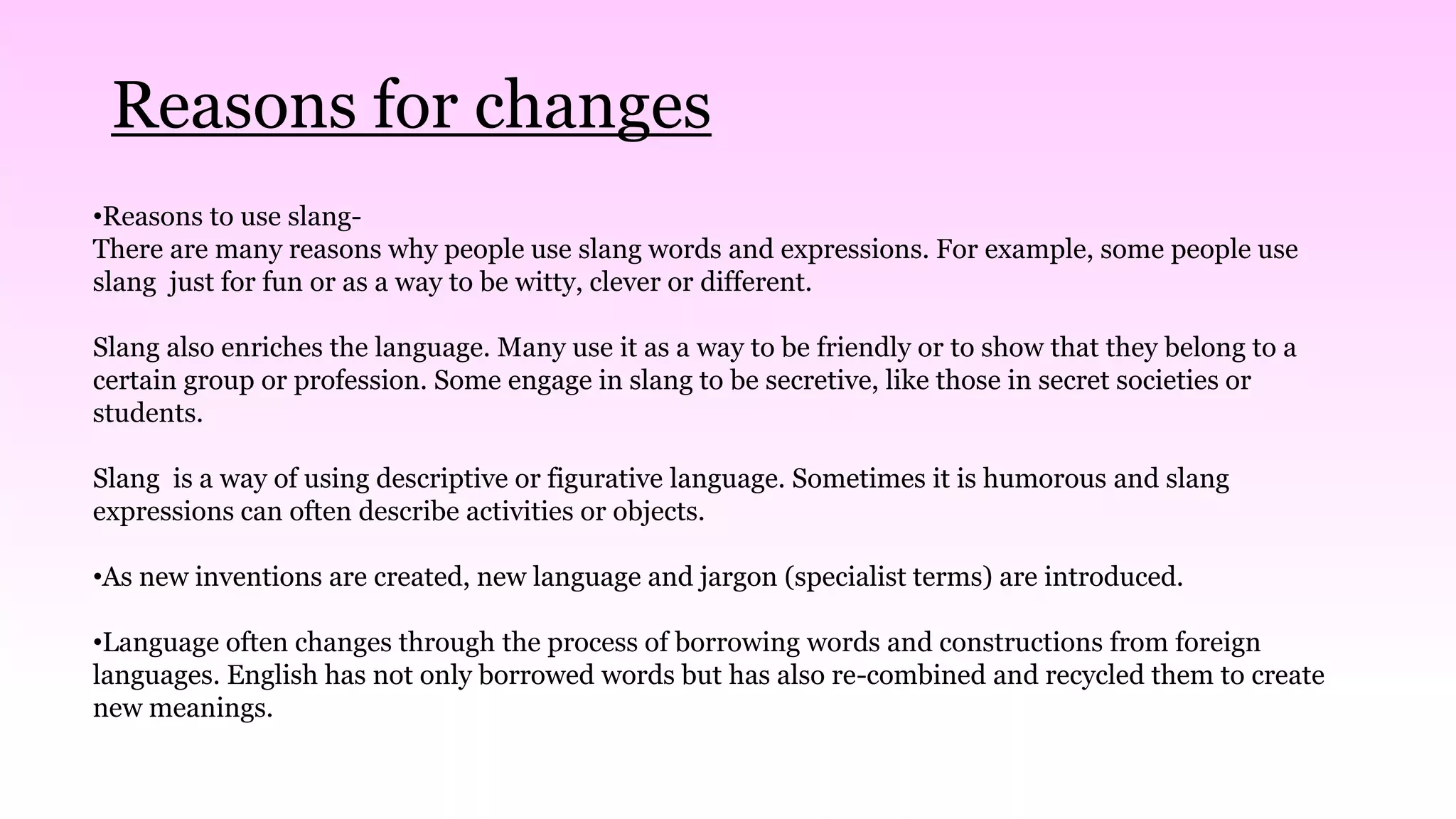 Language of the 2000s | PPTX