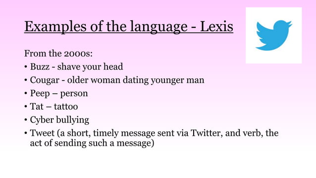 Language of the 2000s | PPTX