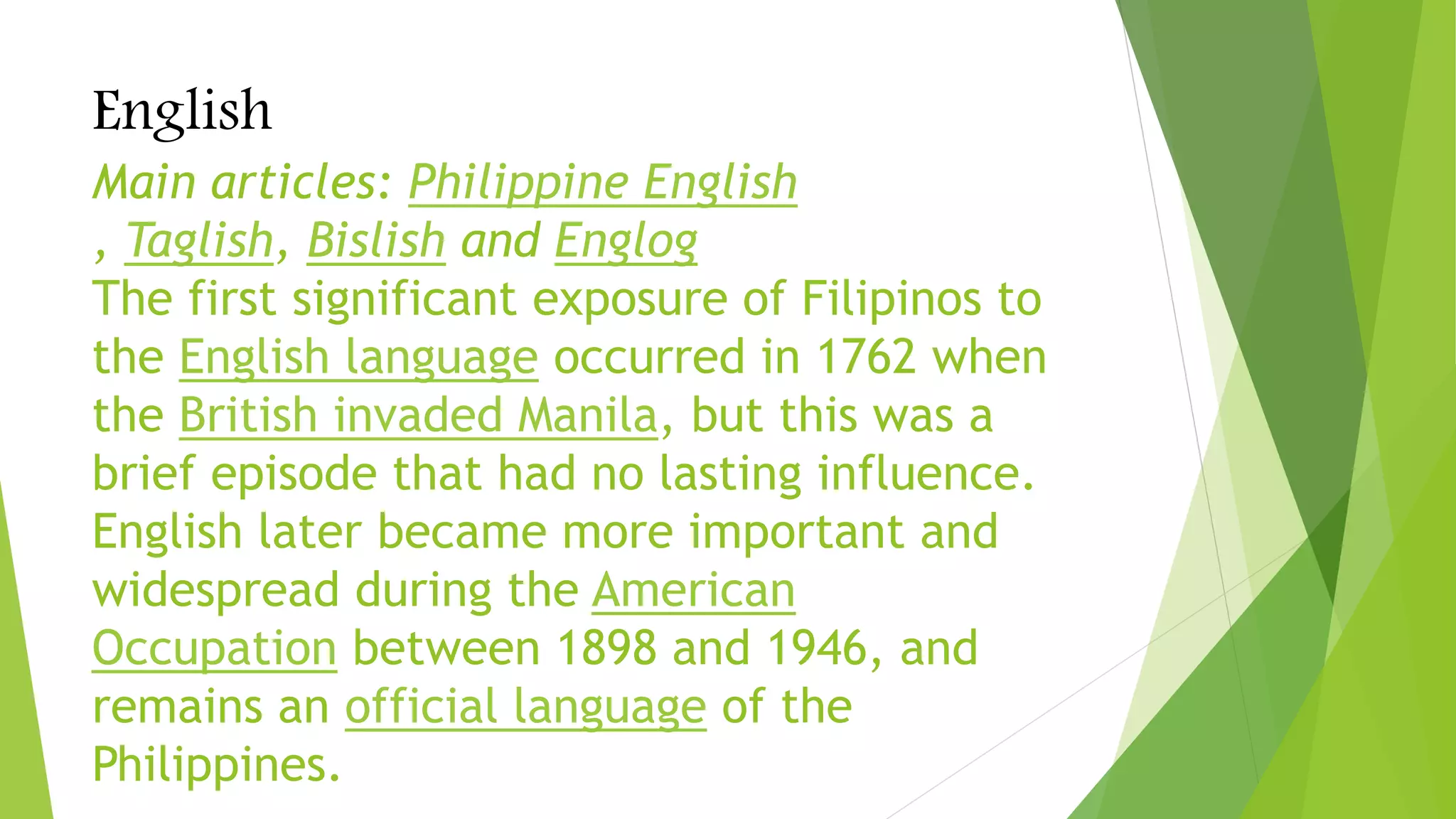 Language of the Philippines ppt | PPTX