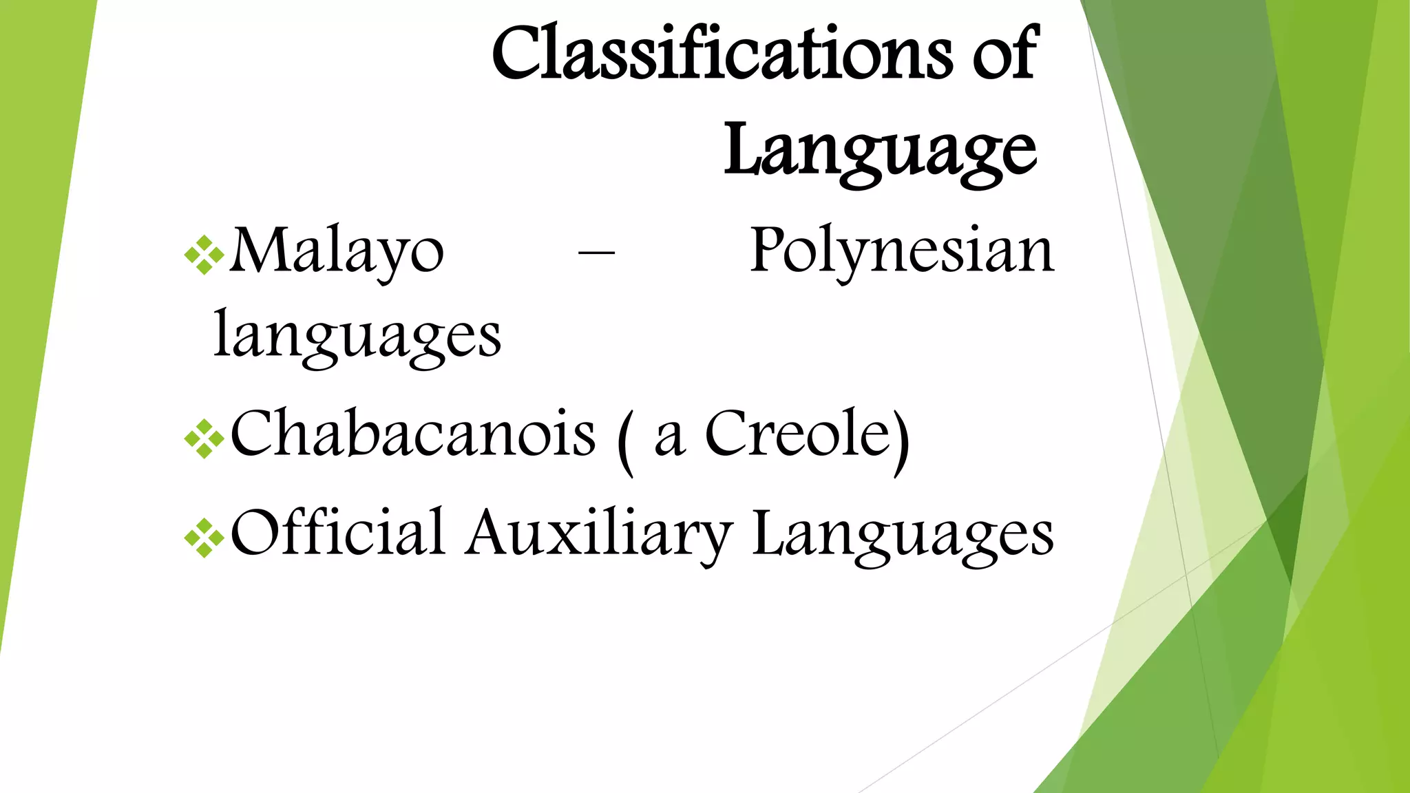 Language of the Philippines ppt | PPTX